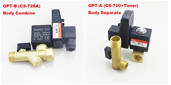 OPT Series Auto Brass Water Drain Valve with Solenoid