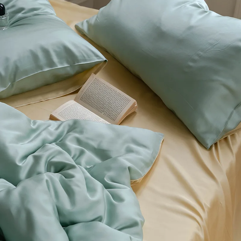 Lenzing 60 Count Spring/summer 4 Piece Set - Colourblocked Duvet Covers