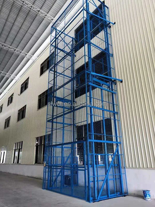 Industrial Material Construction Elevators - Hydraulic Cargo Lift Platform