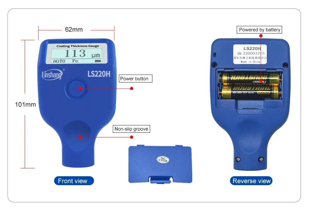 Customized LS220H Digital Integral DFT Gauge for Paint Coating ...