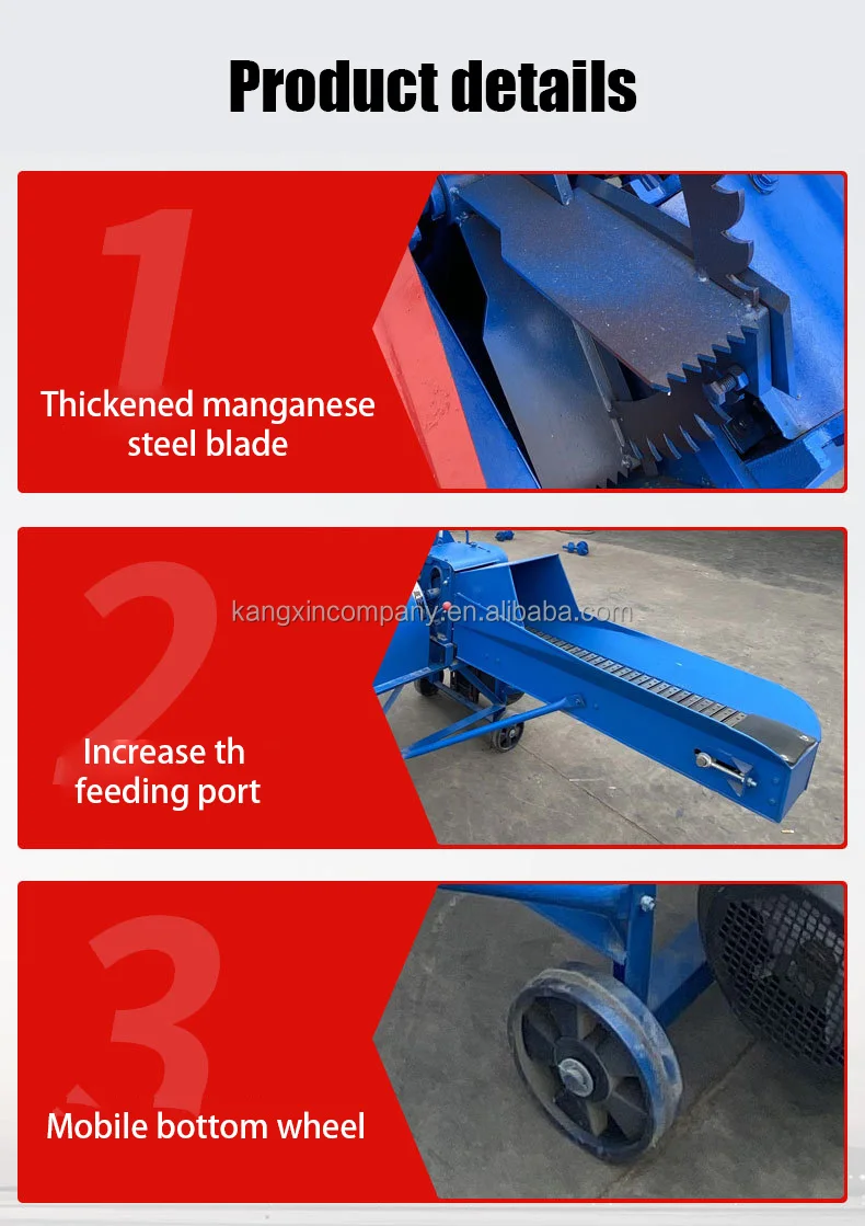 Poultry Animal Cattle Feed Making Grass Shredder Silage Chopper Hay ...