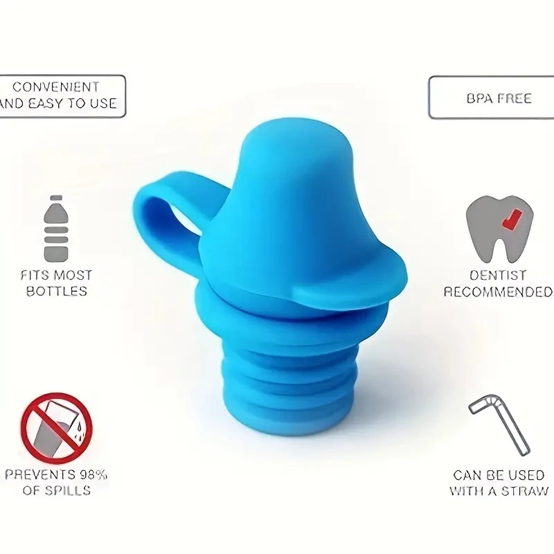 Eco-friendly Custom Silicone Bottle Cap Nozzle for Water & Soda