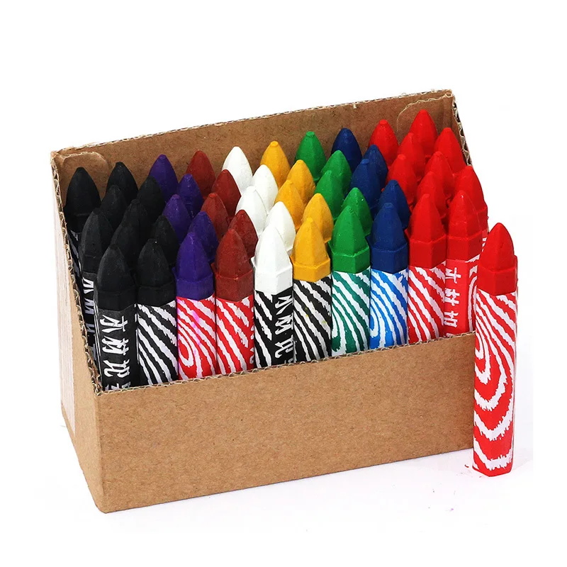 Bulk Custom Lumber Industrial Crayons Set Non Toxic Hexagonal Wood Wax ...