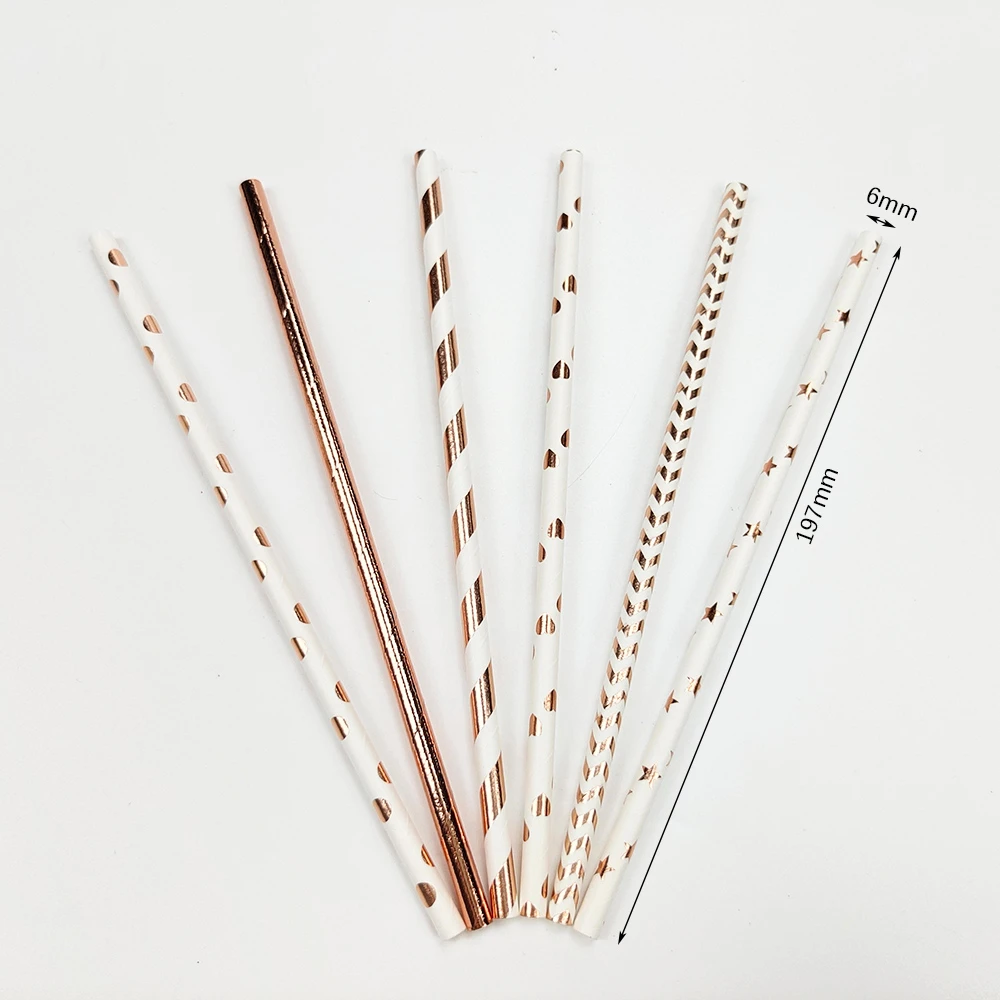 Bendable Paper Straws White/ Black Bendy Paper Drinking Straws Oem Bar ...