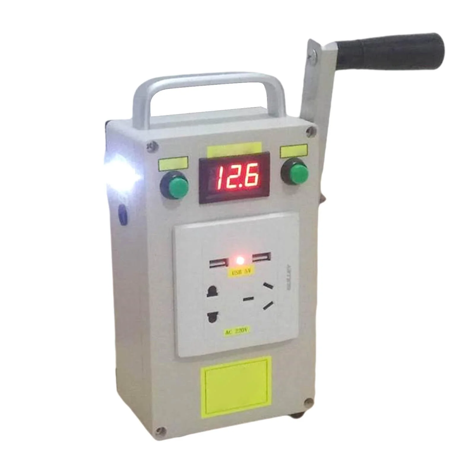 Outdoor Multi-fuction Emergency Hand Crank Am Fm Electric Power Bank ...