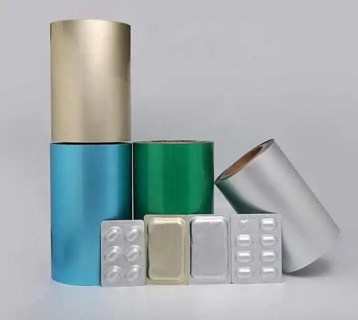 Pharma Packaging 20-25micron Ptp Aluminum Foil Blister Pack Roll For ...