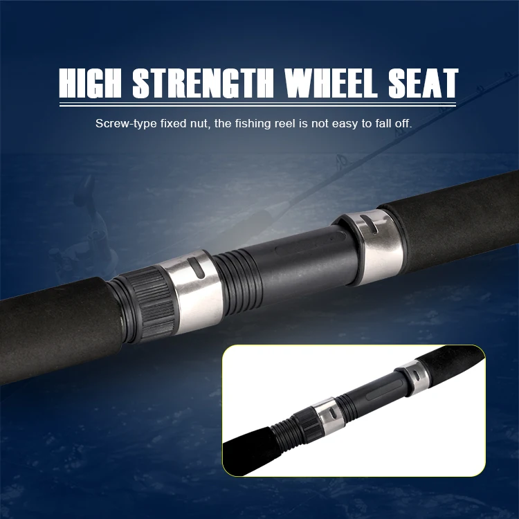 6ft 182cm 50lb Boat Spinning Rods - Heavy Saltwater Fishing