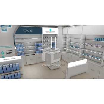 Retail Pharmacy Shop Interior Design Medical Shop Display Furniture ...