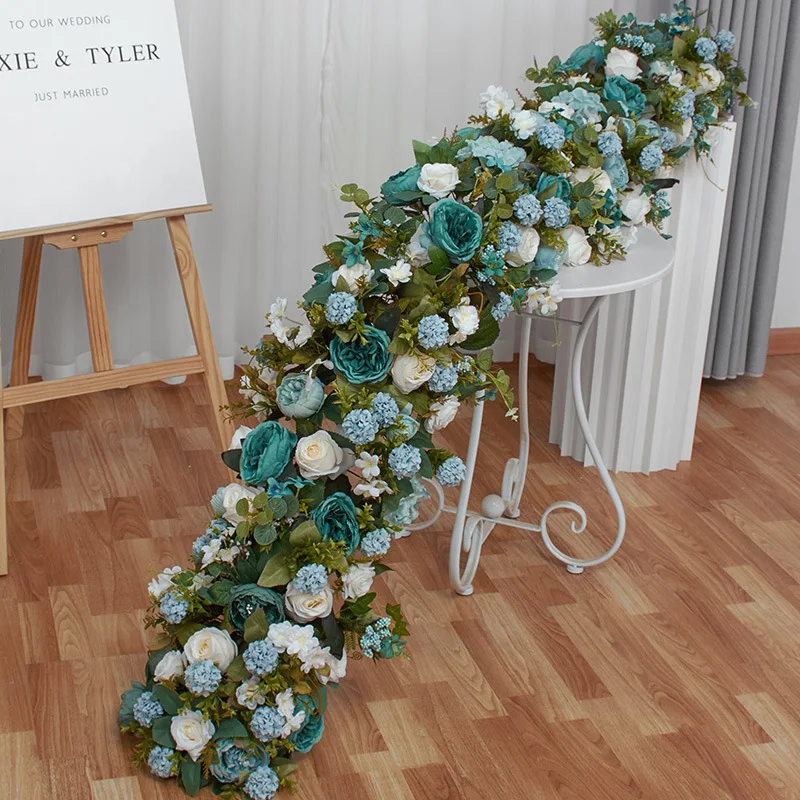 Artificial Flower Row Wedding Decoration 1M Artificial Floral Foam ...