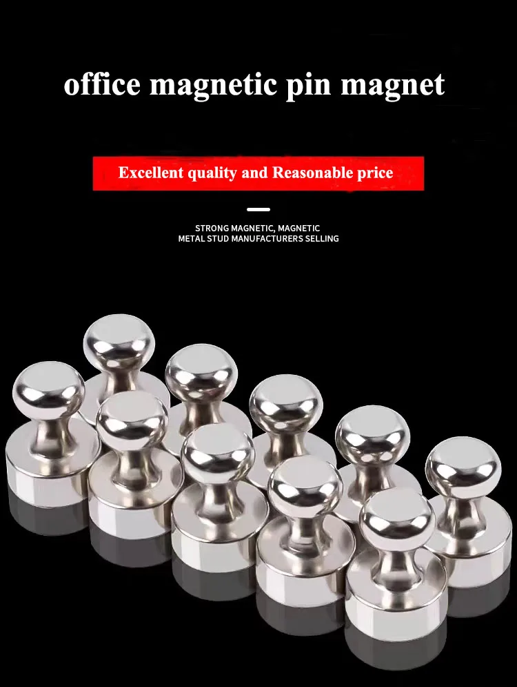 Neodymium Whiteboard Magnetic Push Pins Thumb Tacks Strong 3d Fridge ...