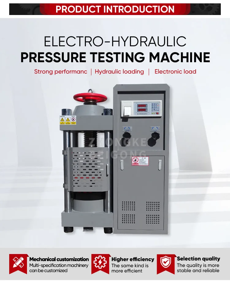 2000kn Concrete Compression Strength Testing Machine Testing Machine Universal Tensile Testing