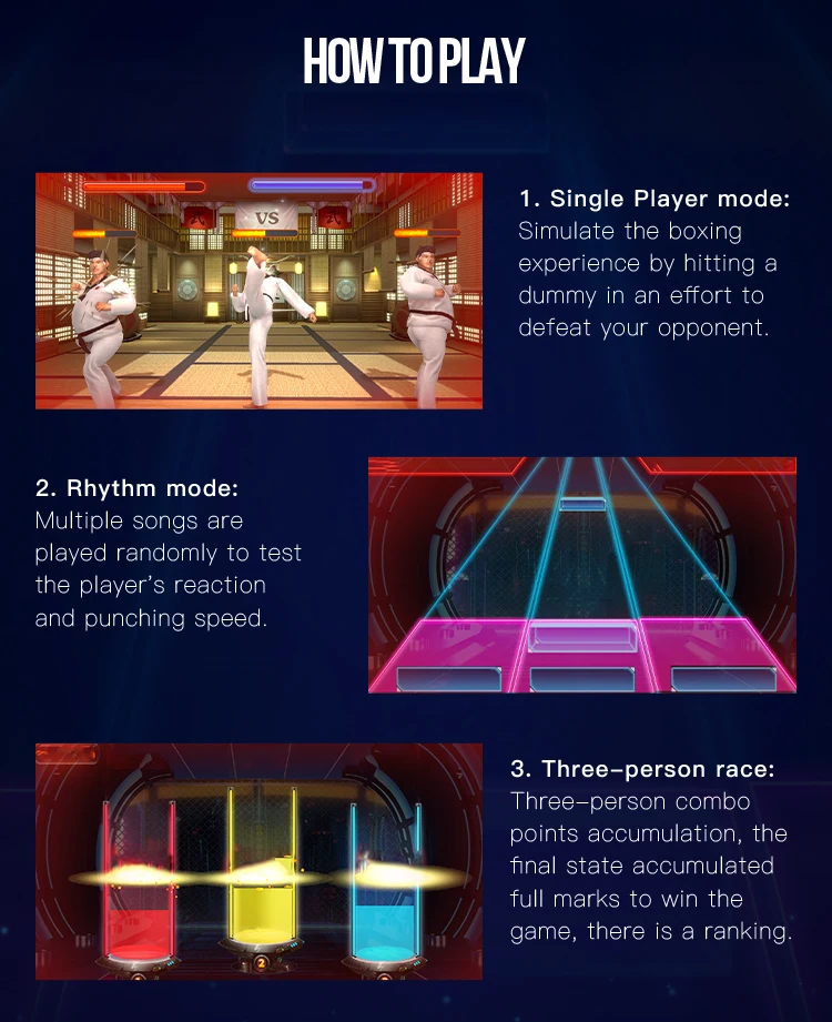 Boxing Simulator Arcade Machine Indoor Sport Equipment Professional ...