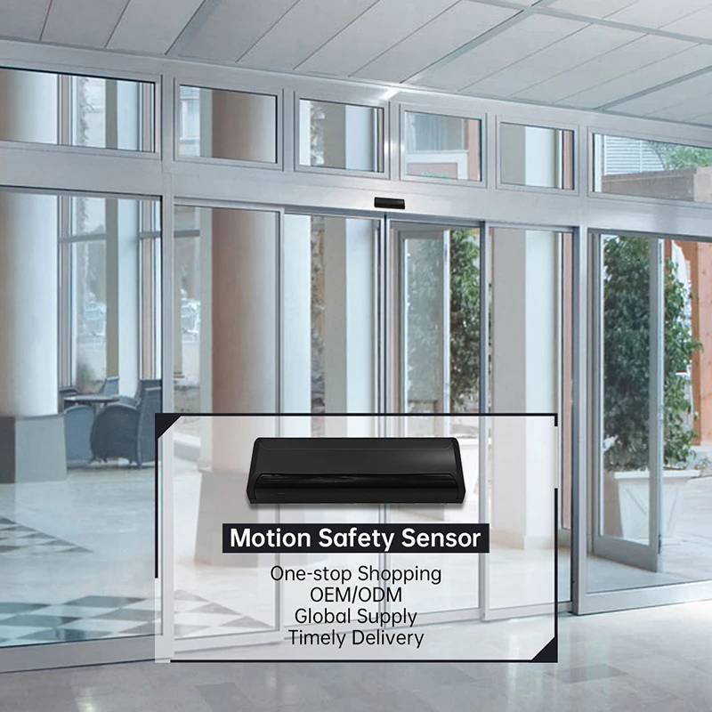 Silver White Pir Motion Sensor Detector For Automatic Sliding Doors - Oem