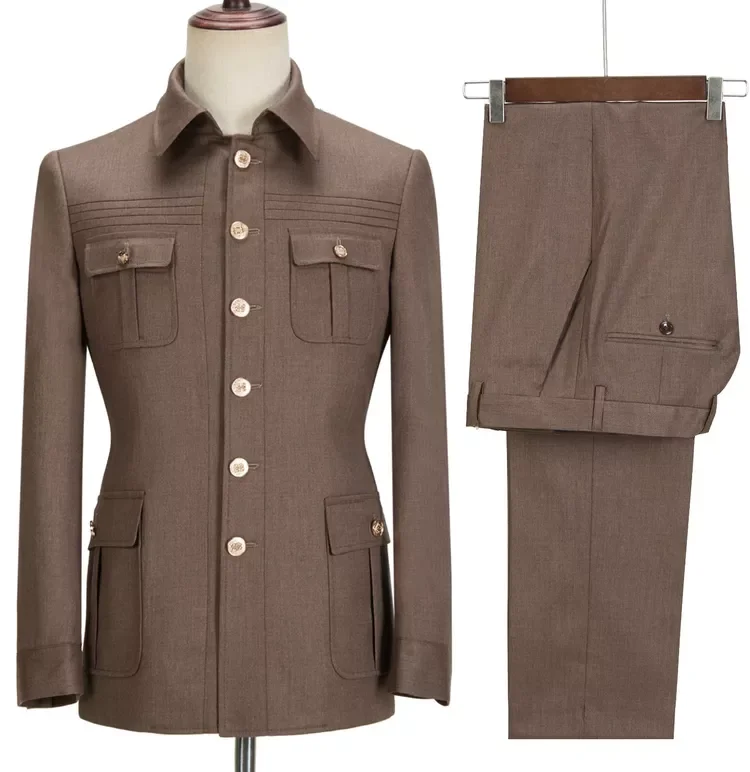 Men's Mandarin Collar Suits - Custom Tailored for All Occasions