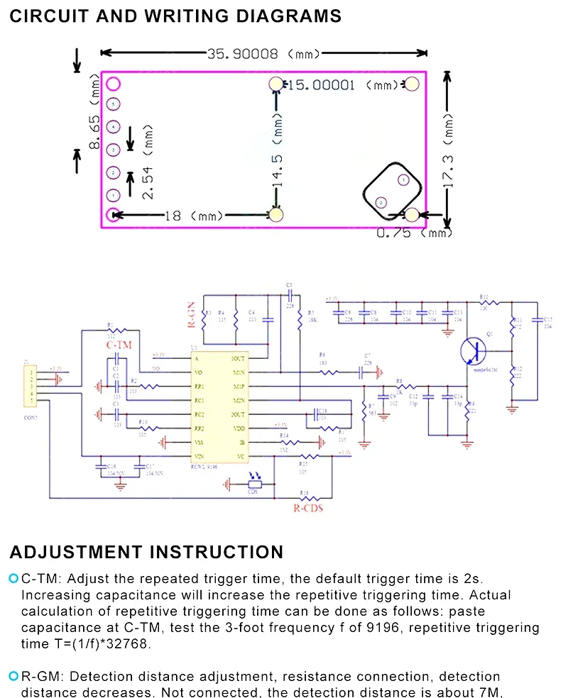 Hc-sr501 Hc-sr505 Am312 Sr602 Hw-ms03 Adjust Ir Pyroelectric Infrared ...