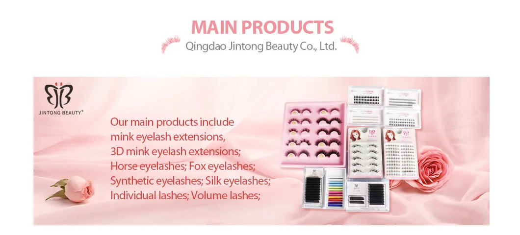 Jintong Cluster Lashes Individual Lashes Segment C/d Curl 6-16mm Length ...