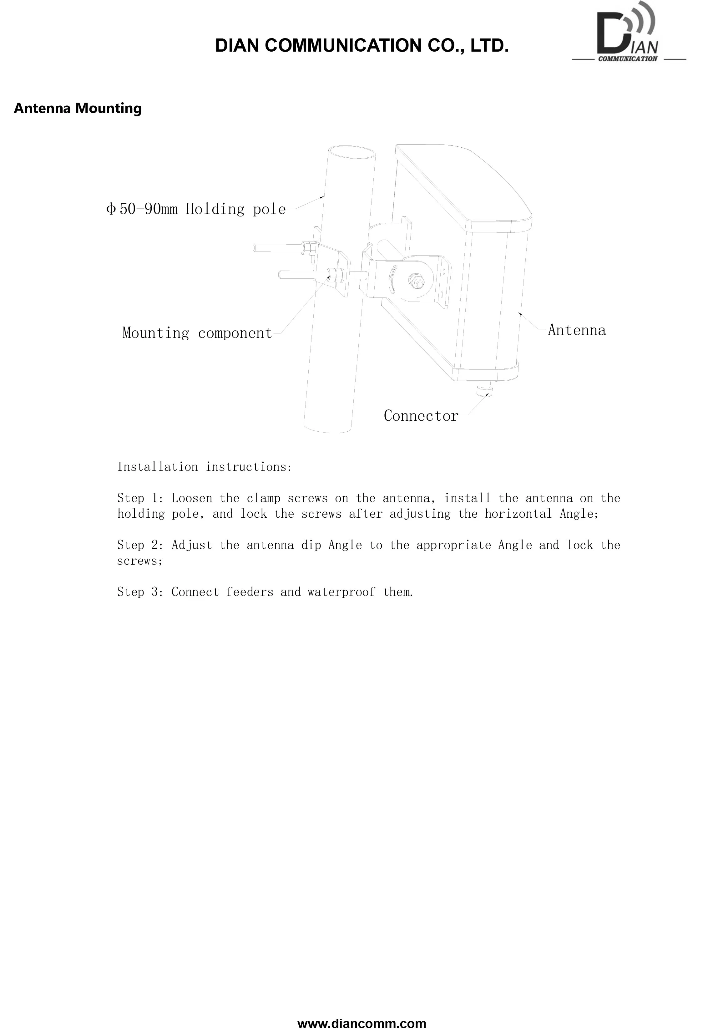 Outdoor 5g Cellular Base Station Antenna With Low Pim & Bracket - Oem ...