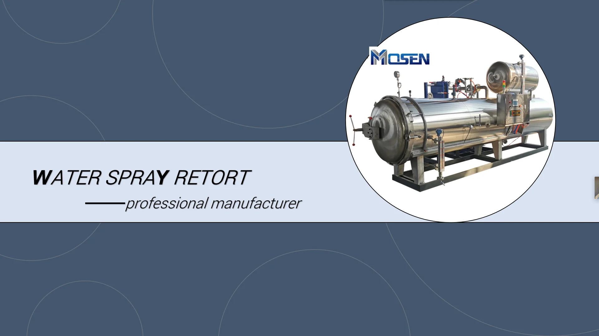 High Efficiency Water Spray Retort Machine for Food Sterilization