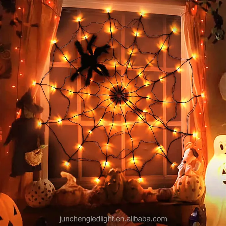 70Leds 3.94FT Spider Net Fairy Christmas Garland String Night Light ...