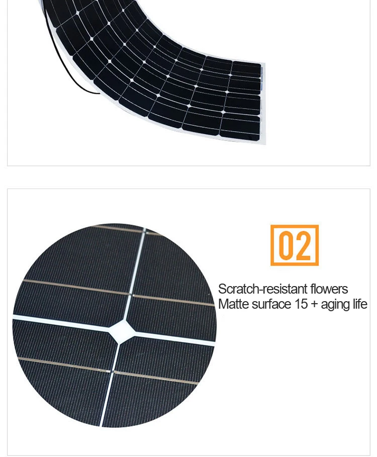 China Factory Efficiency Module Flexible Solar Panel House Balcony ...