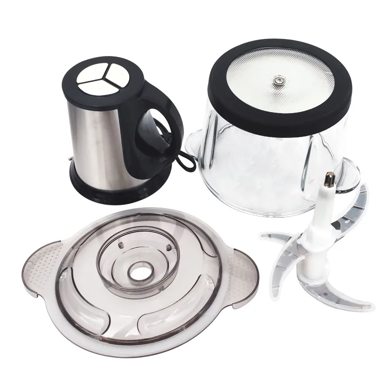 4 Sharp 2l Glass Bowl Grinder Food Chopper For Meat And Vegetables Meat ...