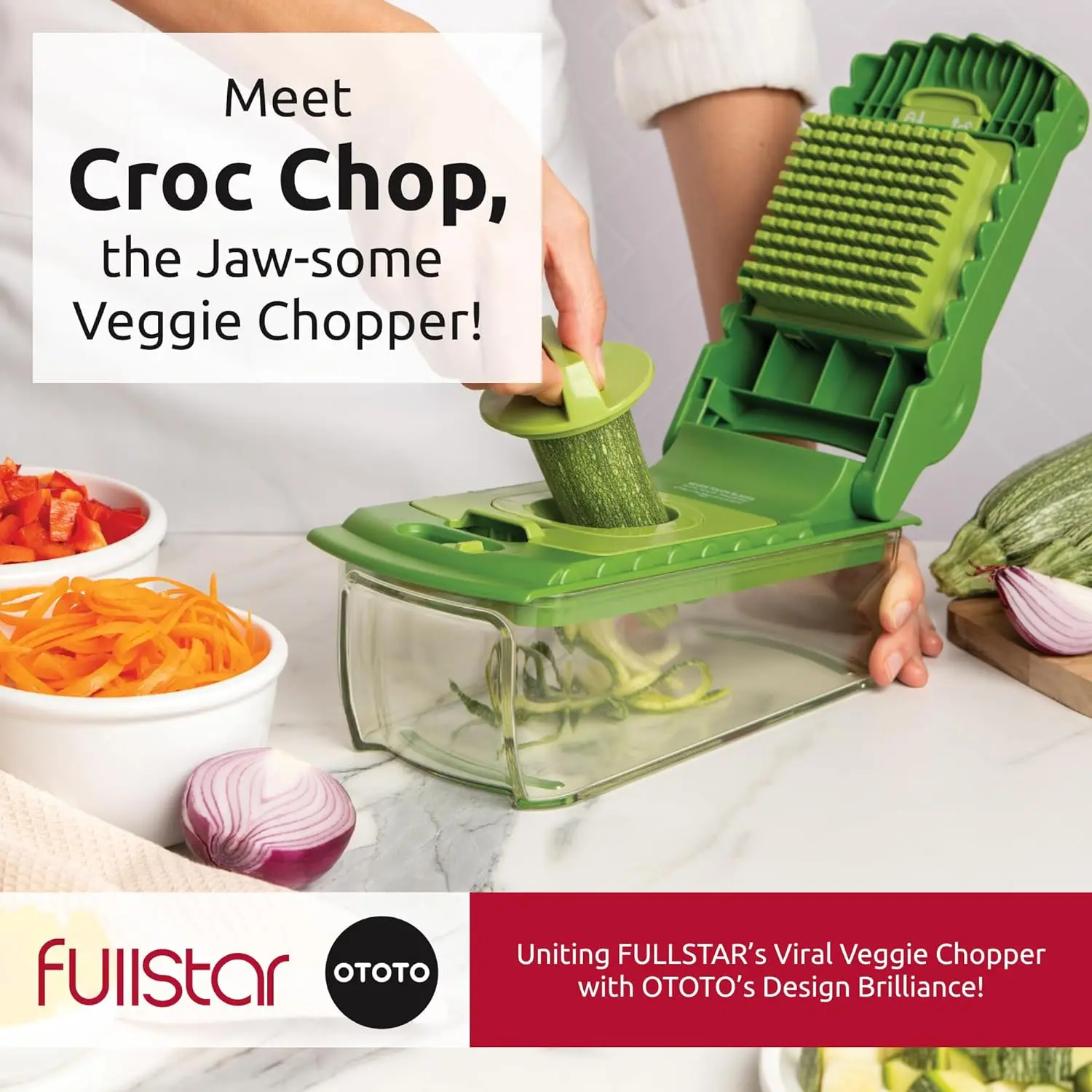Croc Chop By Fullstar Vegetable Chopper Food Chopper Cool Kitchen ...