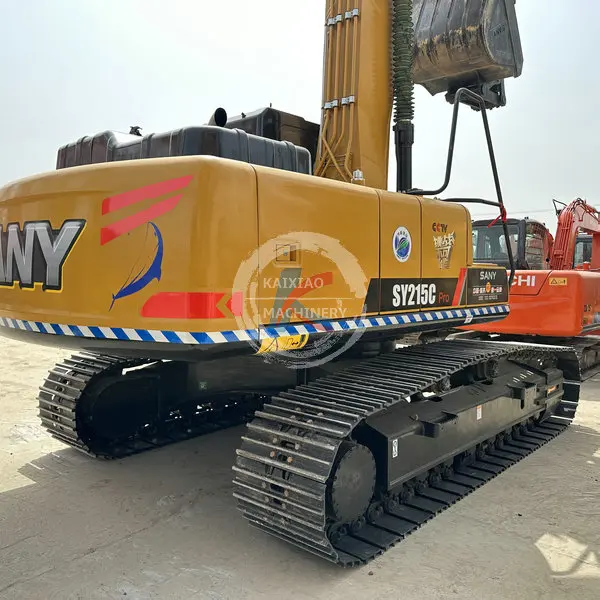 Sany Sy215 Excavator Secondhand 20ton Hydraulic Machine Popular Model ...