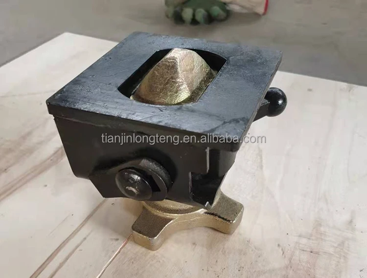 Heavy Duty Mechanism Flatbed Trailer Twistlock ISO Steel Container ...
