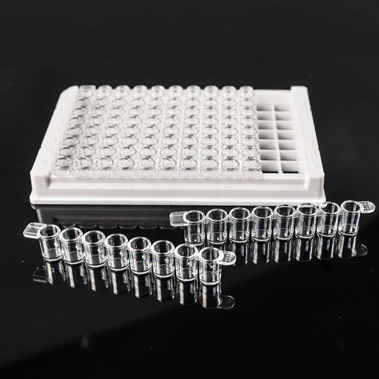 Customizable 8 Strips 96 Well PS Microplate Detachable Elisa Plate for ...