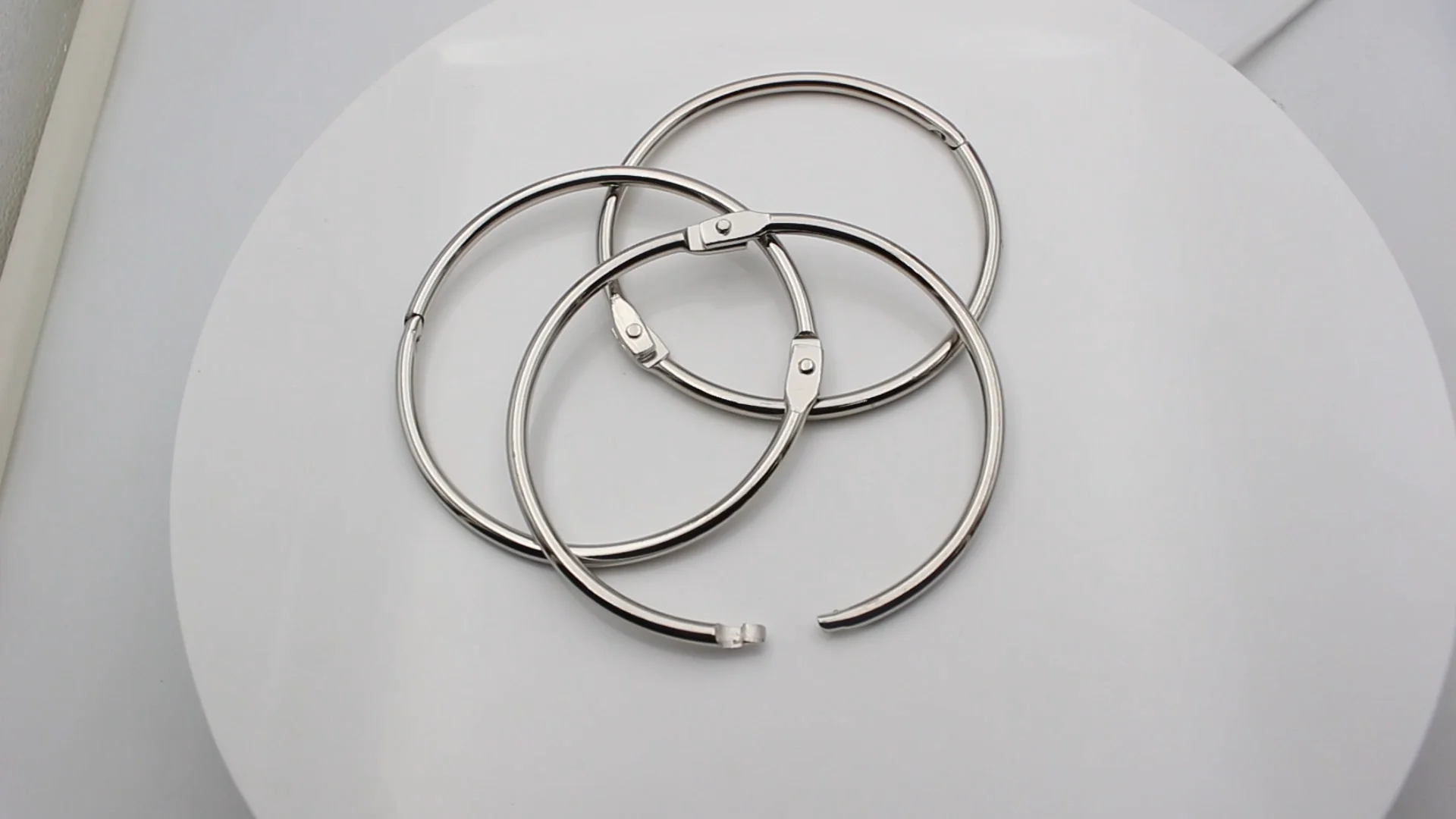 Factory Supply Book Binder Hinged Ring Book Binder Rings Metal Loos ...