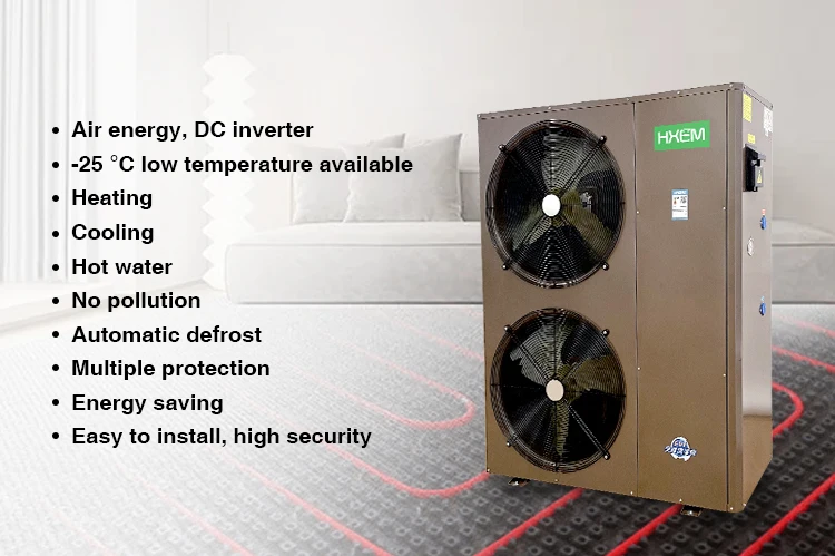Monoblock Dc Inverters Low Temp Inverter R32 Air To Water Heat Pump ...