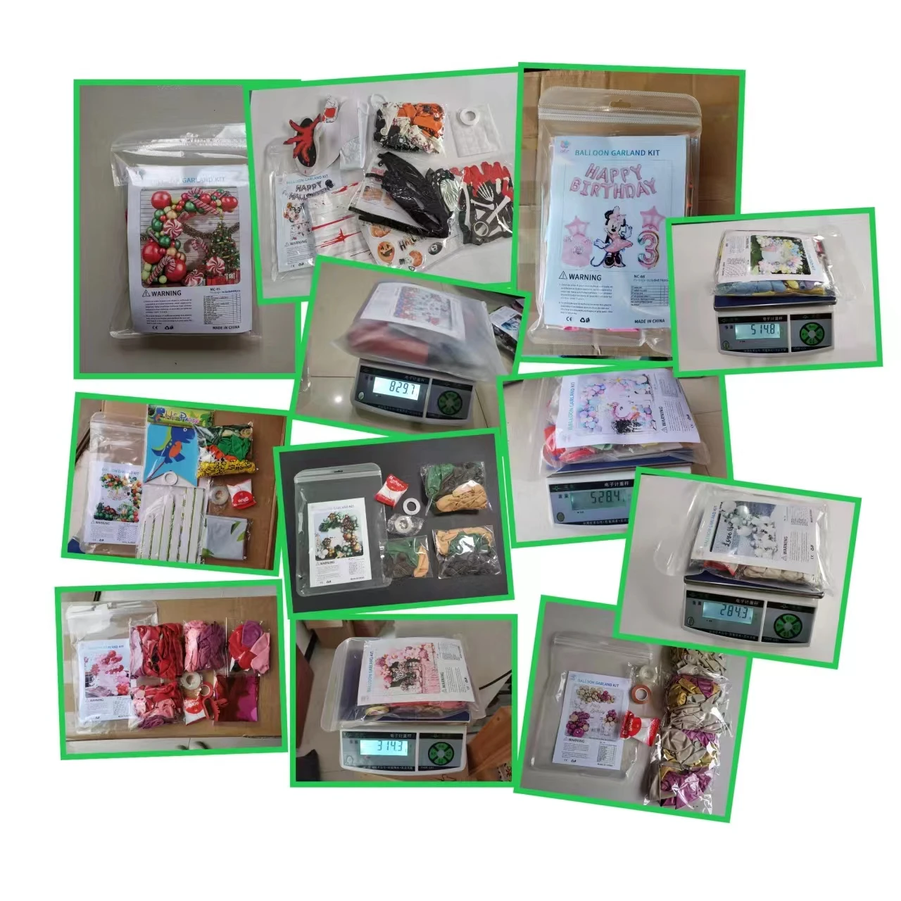 DIY Retro Matte White Maca Rose Red Macaron Powder Balloon Chain Arch ...