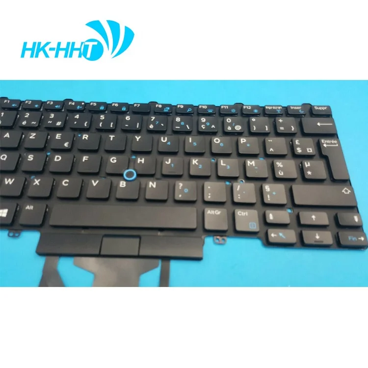 HK-HHT Laptop Keyboard for Dell Latitude E5450 E5480 E5470 E7450 E7470 ...