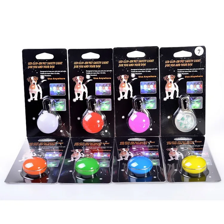 Dog Night Outdoor Walking Safe Light Up Led Pet Collar Dog Clip Tag ...