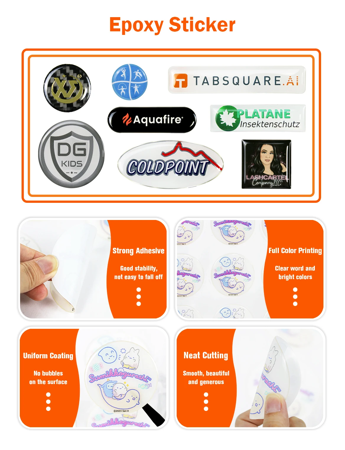 Custom Sticker Printing High Quality Sheet Stickers Vinyl PET ...