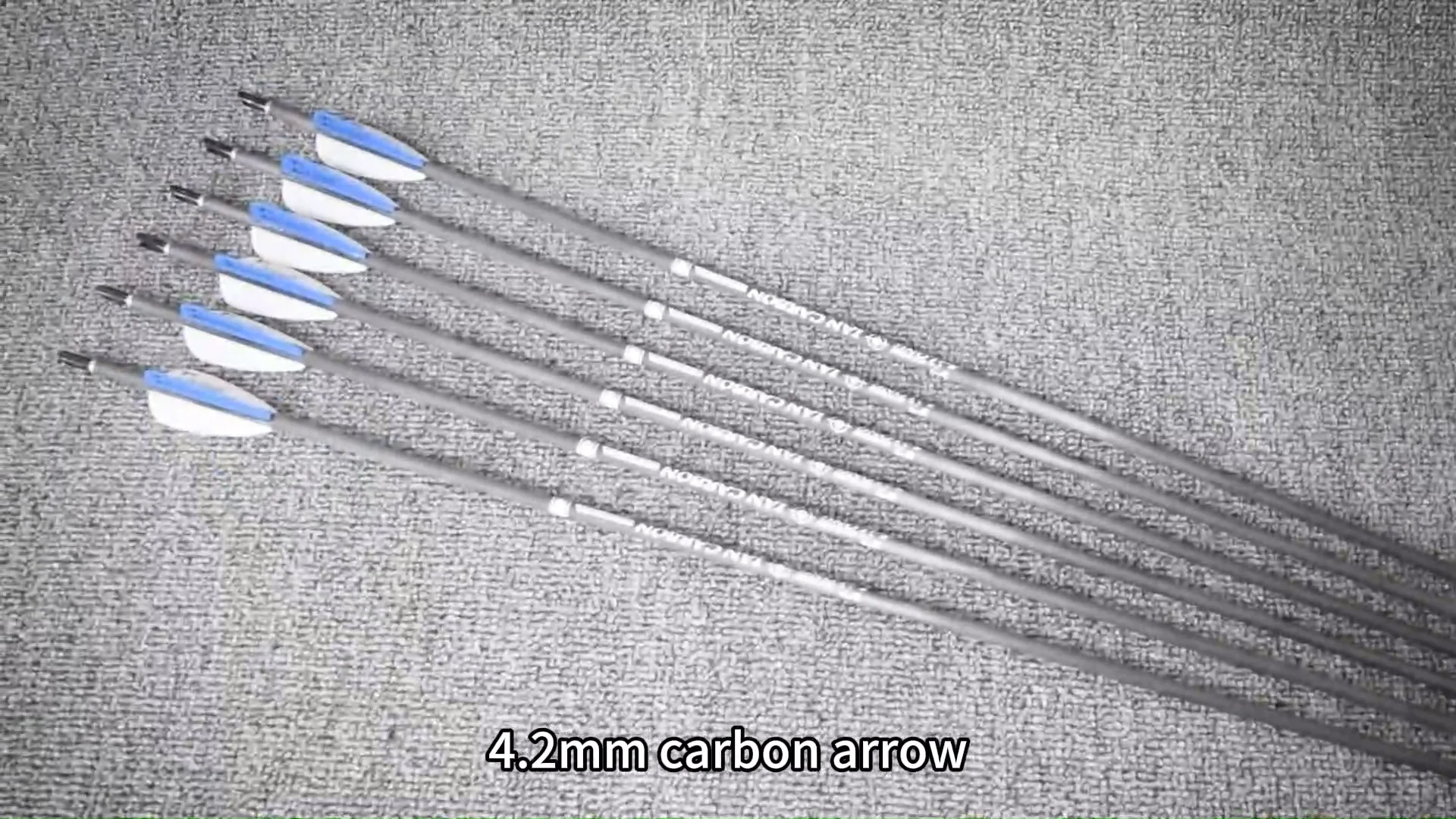 Elong 4.2mm Pure Carbon Arrows 4.2 Id Arrow Shaft With Plastic Vane 100 ...