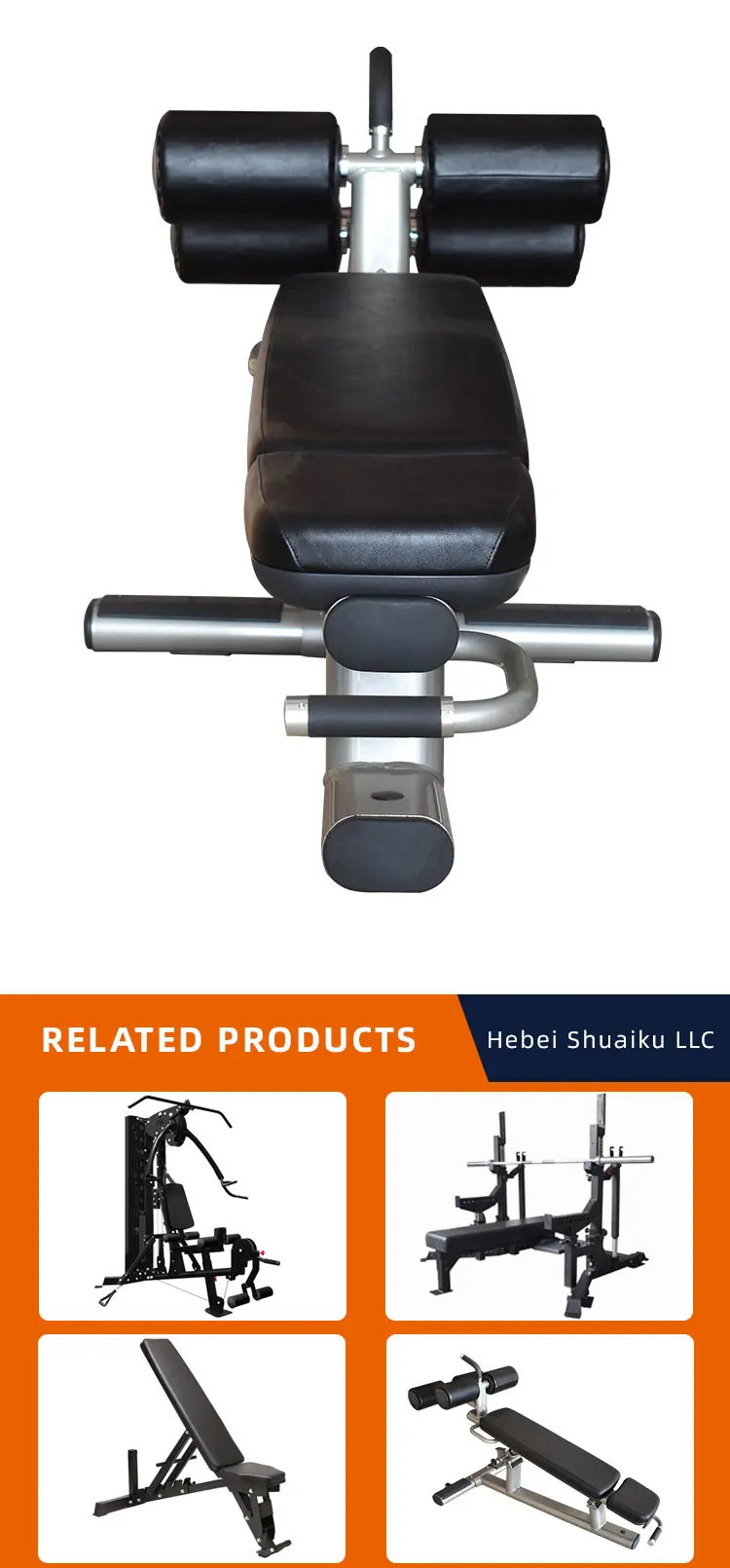 Sit-up Chair Abdominal Muscle Plate Gym Equipment Commercial Adjustable ...