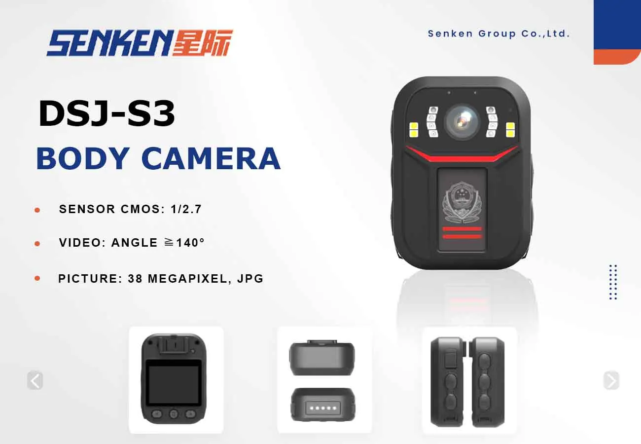 Senken Grade High Resolution Laser Night Vision Wifi GPS Body Camera