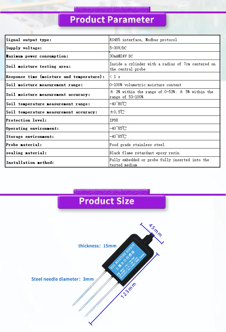 Univo Ubte600y Content Transmitter Rs485 Agricultural Smart Farm Soil ...