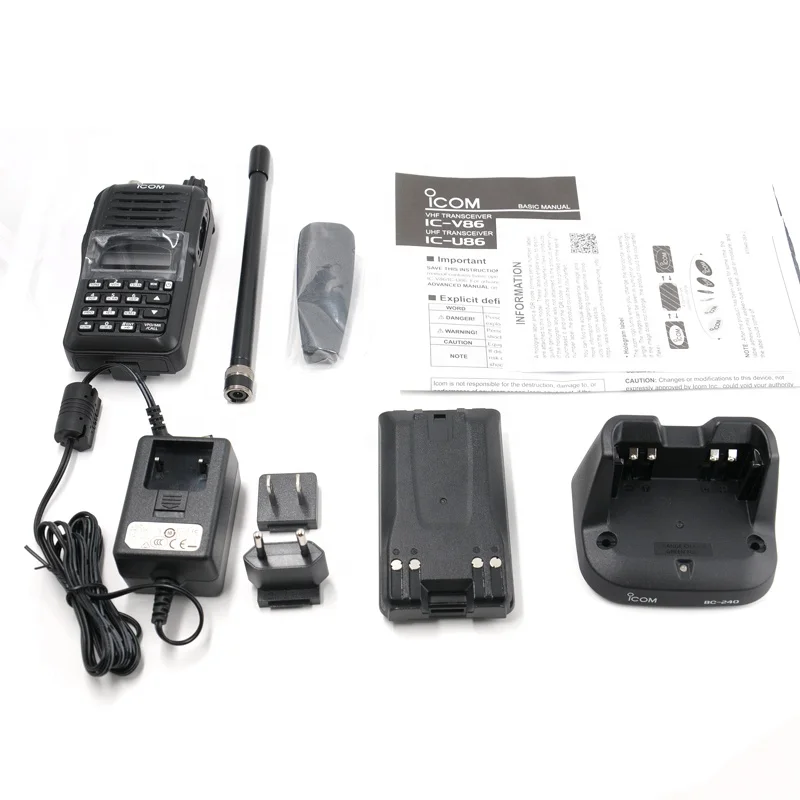Icom IC-V86 7W VHF FM Portable HAM Radio - Long Range Talkie