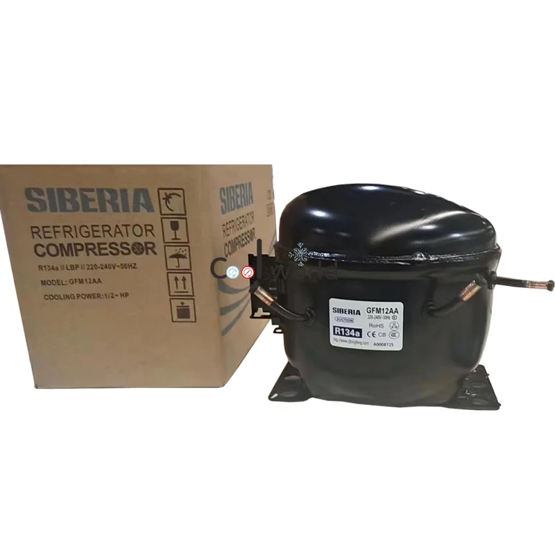 Compresor de refrigerador SIBERIA GFM12AA R134a Compresor SIBERIA ...