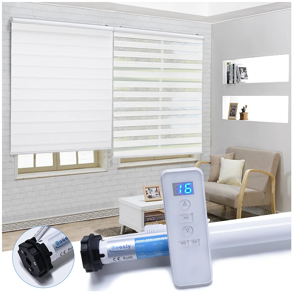 Smart Roller Zebra Blinds - Motorized Privacy Protection