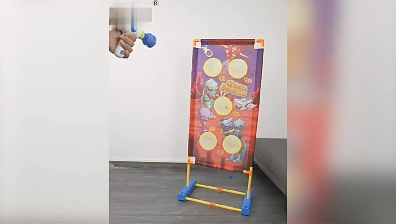 Shark Kids Activity Shooting Game Eva Foam Ball Air Popper Gun Toys ...