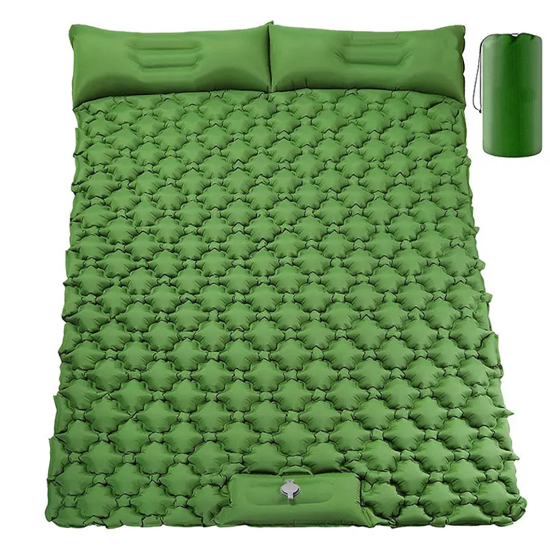 Outdoor Double Inflatable Mat Foot Stepping On Automatic Inflatable Bed ...