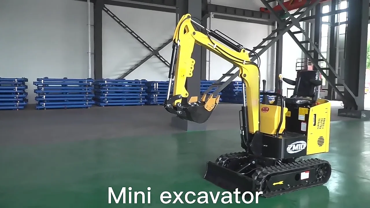 Small Excavator Mini Bagger Excavator With Retractable Track Boom Swing ...