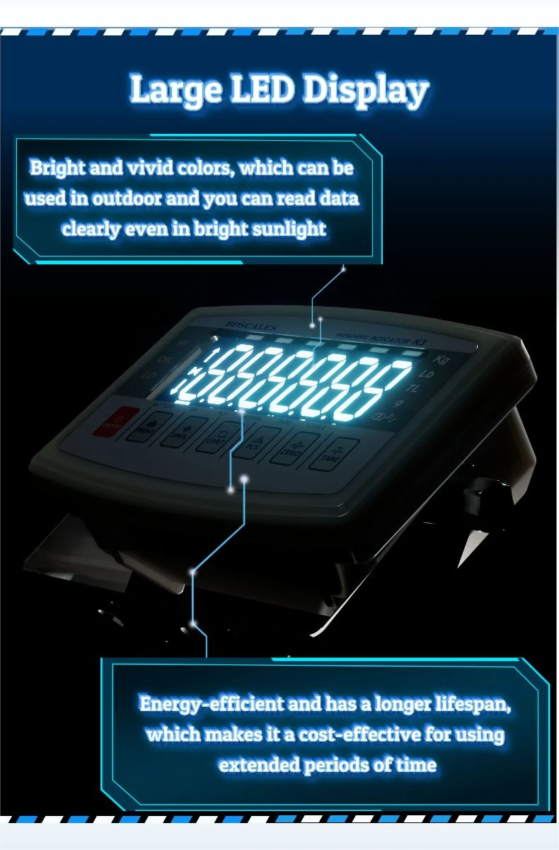 Weighing Indicator For Floor Platform Scale Electronic Led Display High ...
