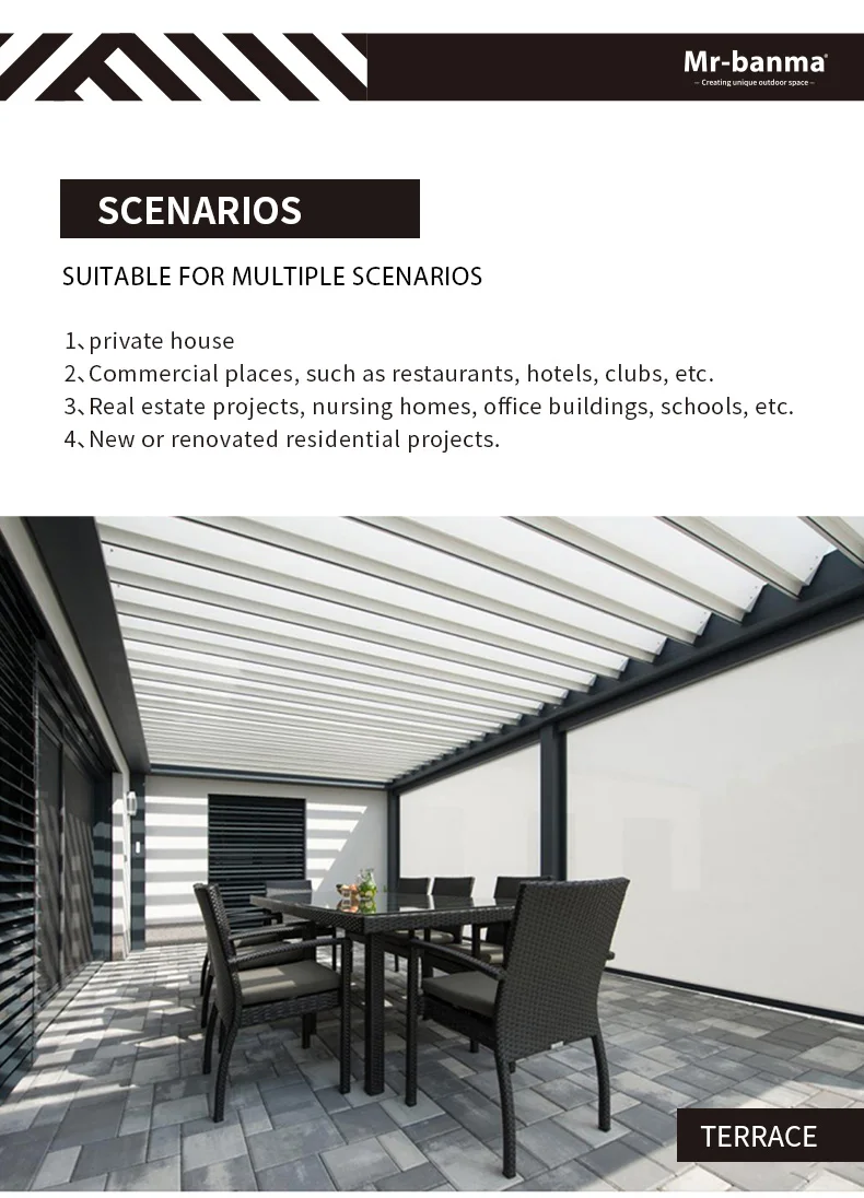 OEM Gazebo Aluminium Pergola Egypt Modular Sukkah with Sukkah