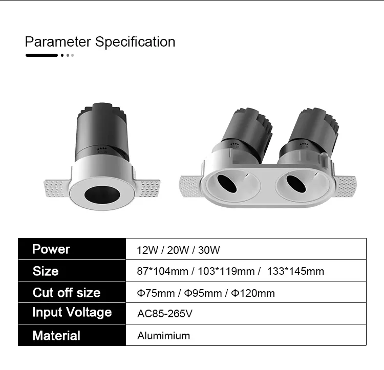 Good Price Australian Standard Saving Round Recessed Led Rimless ...