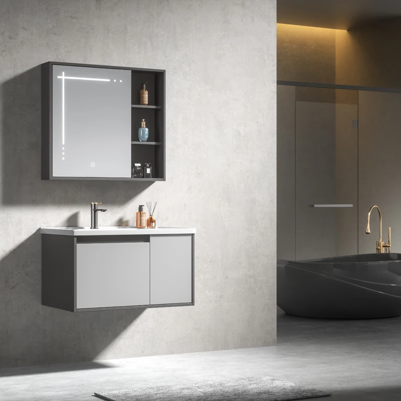 Yida Customized Modern Design Plywood Wall Mounted Single Sink Bathroom ...