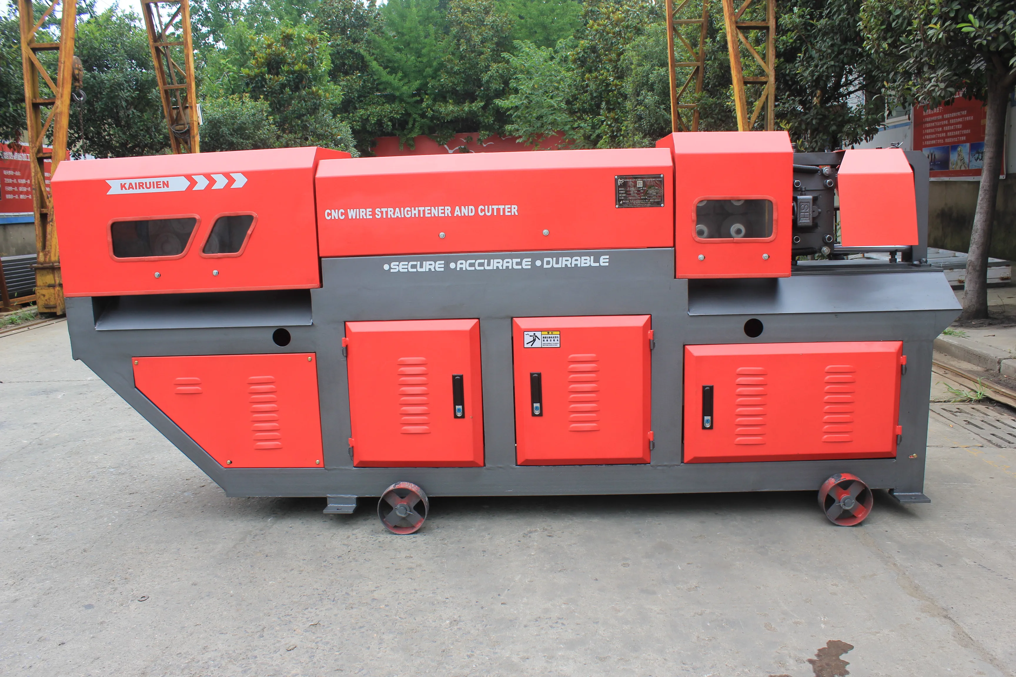 Metal Straightening Machinery 12mm 14mm 16mm Large Rebar Steel Bar Wire ...